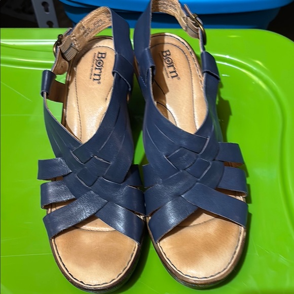 Born | Shoes | Womens Born Navy Blue Sandals | Poshmark